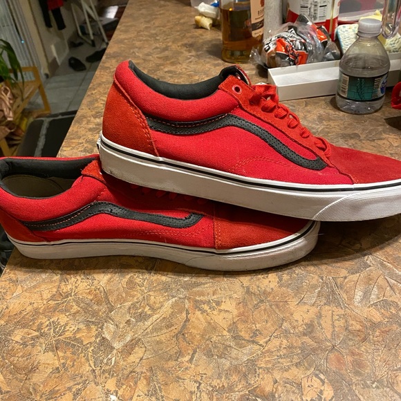 Vans | Shoes | Red Old School Vans | Poshmark